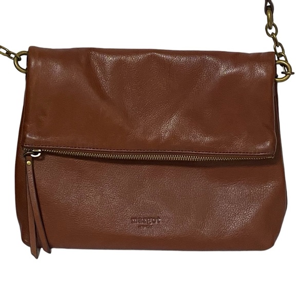 margot | Bags | Margot Robbie Brown Leather Flip Top Crossbody Purse ...